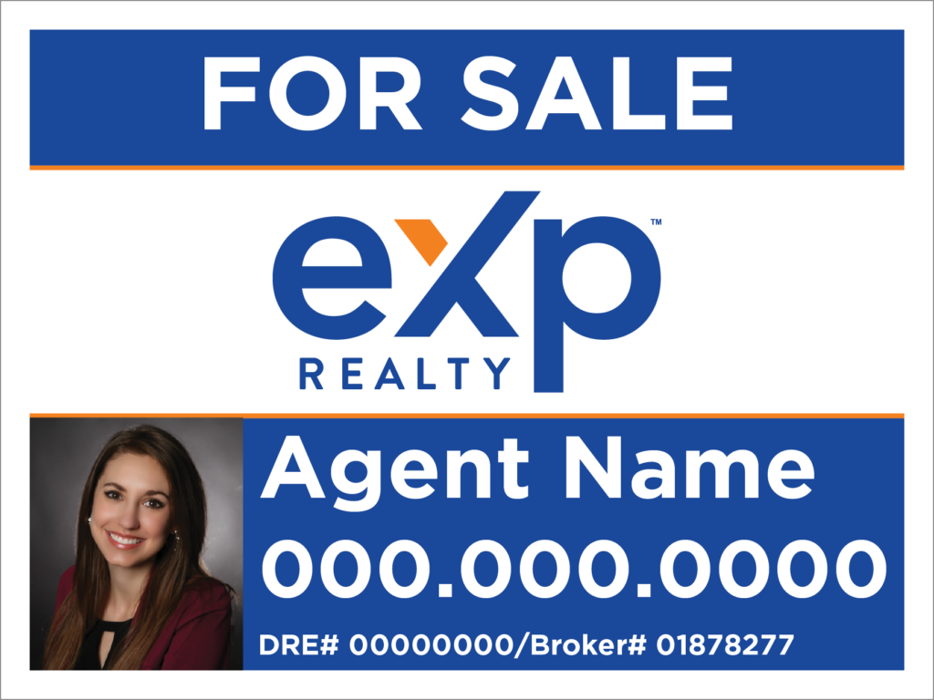 EXP 18x24 For Sale Panel Template F w Photo - Paradise Signs